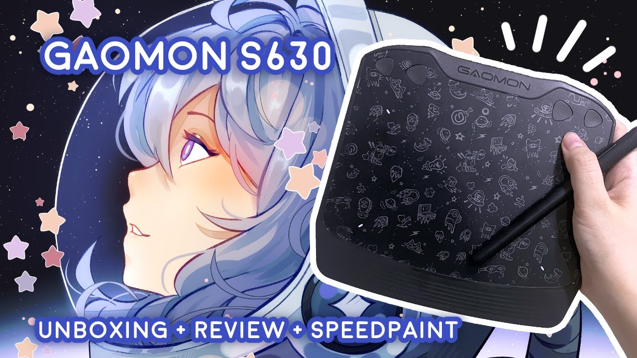 GAOMON S630 - Unboxing + Review + Speedpaint - YouTube
