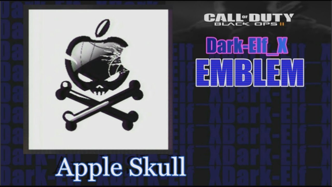 Black Ops 2 Emblem - Apple Skull - YouTube