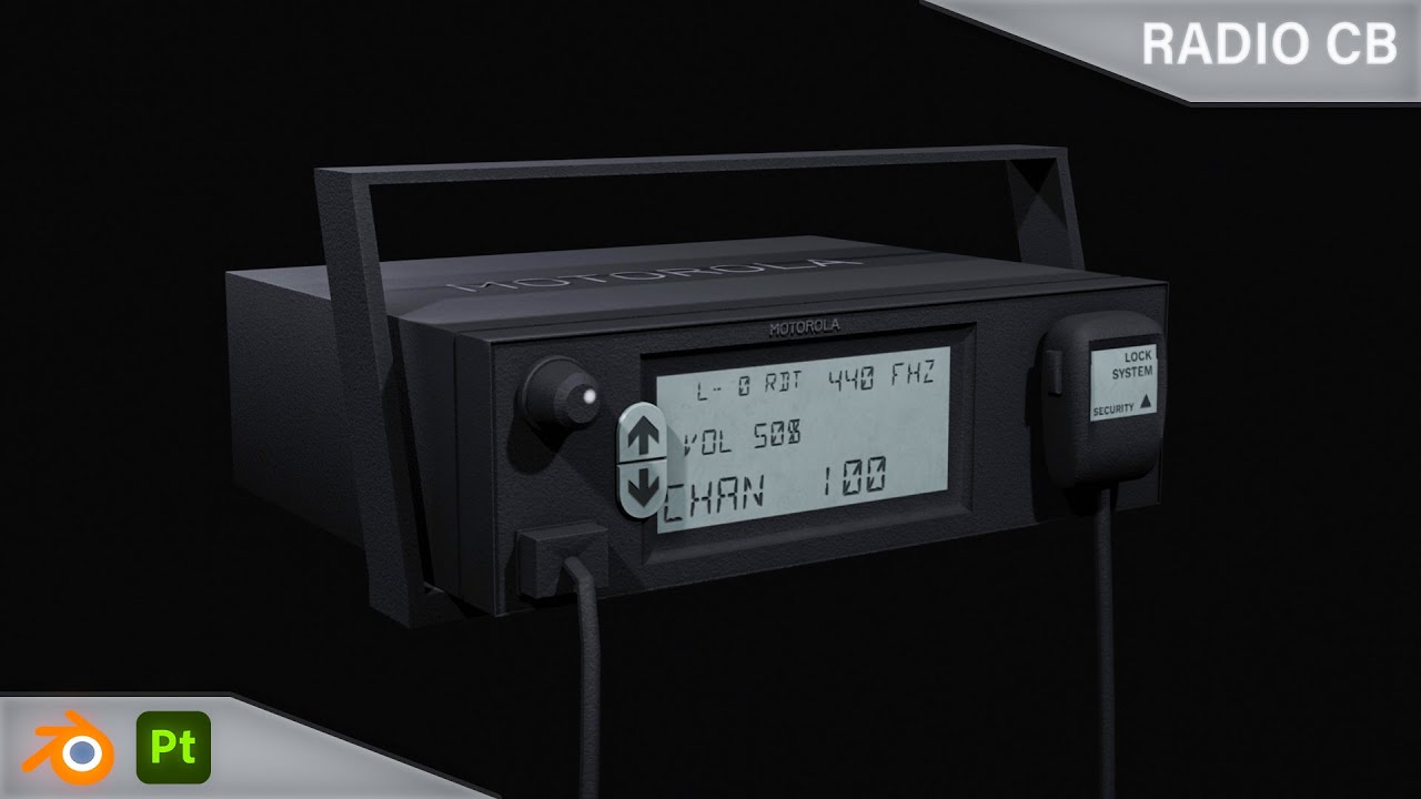 Modeling Radio CB (Blender, Substance Painter) - YouTube