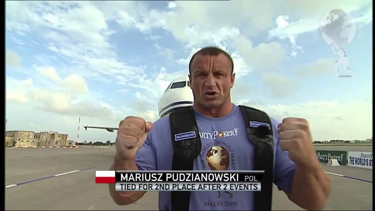 2009 Plane Pull Mariusz Pudzianowski World's Strongest Man cut - YouTube