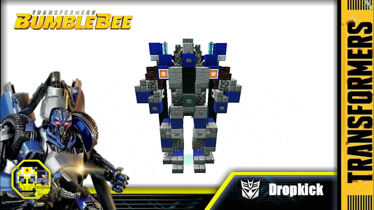 Minecraft - how t build Dropkick form 🐝 Bumblebee the movie!!! สร้าง ด็ ...