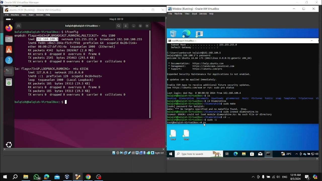 Diamorphine Rootkit: Network Programming Project 1 - YouTube