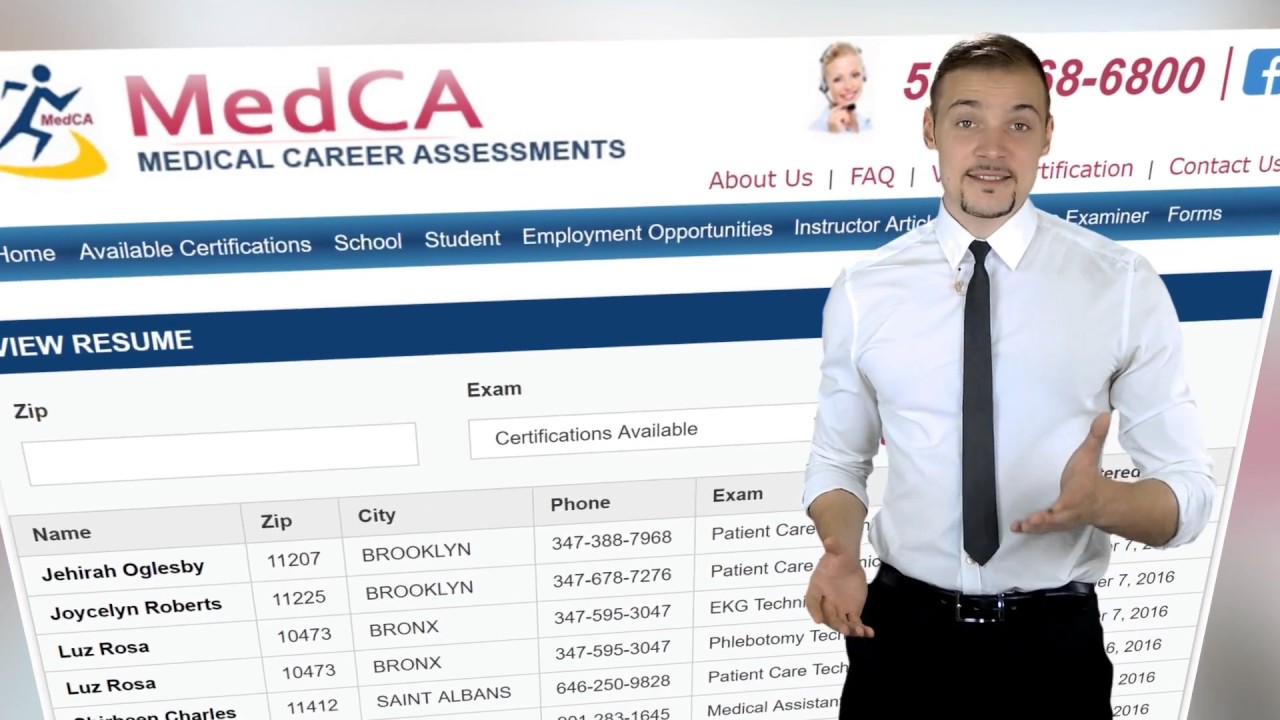 How to Post Your Resume at www.medca.us - YouTube