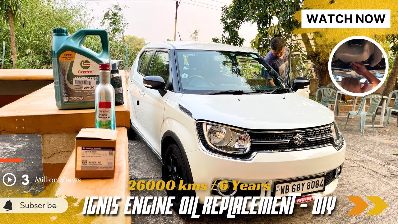 Maruti Suzuki IGNIS Engine Oil Replacement At 26000 kms / 6 Years ...