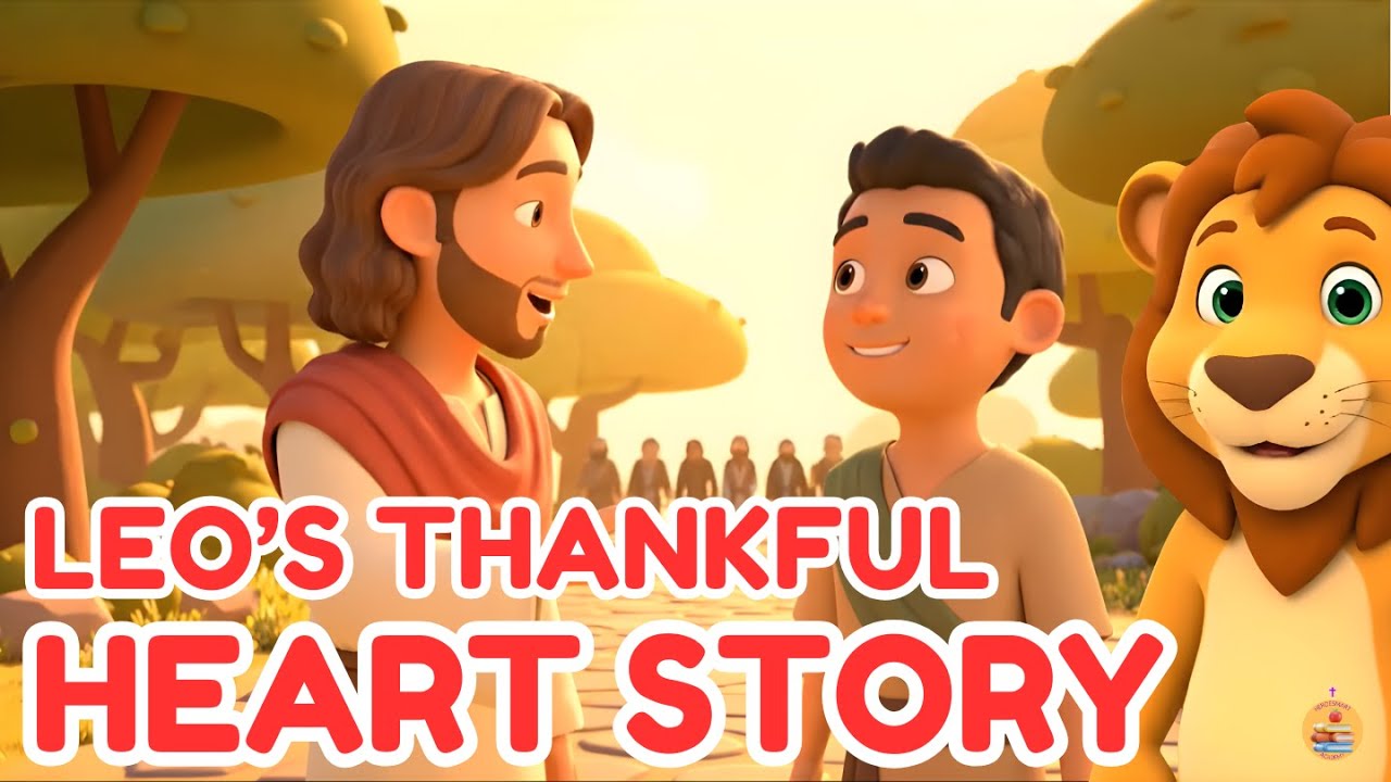 The Thankful Leper Story for Kids 🦁 | Leo’s Bible Stories – Gratitude ...