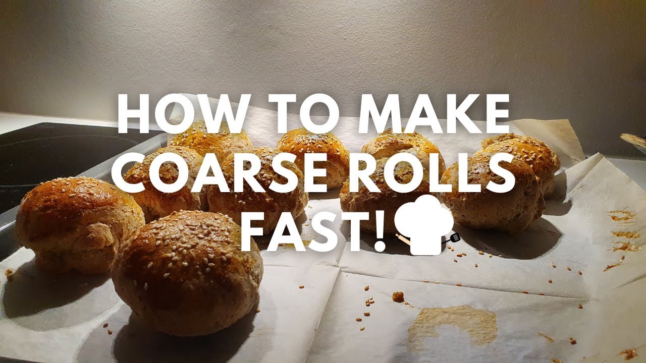 How To Bake Coarse Rolls In 2 Minutes! (FAST) - YouTube