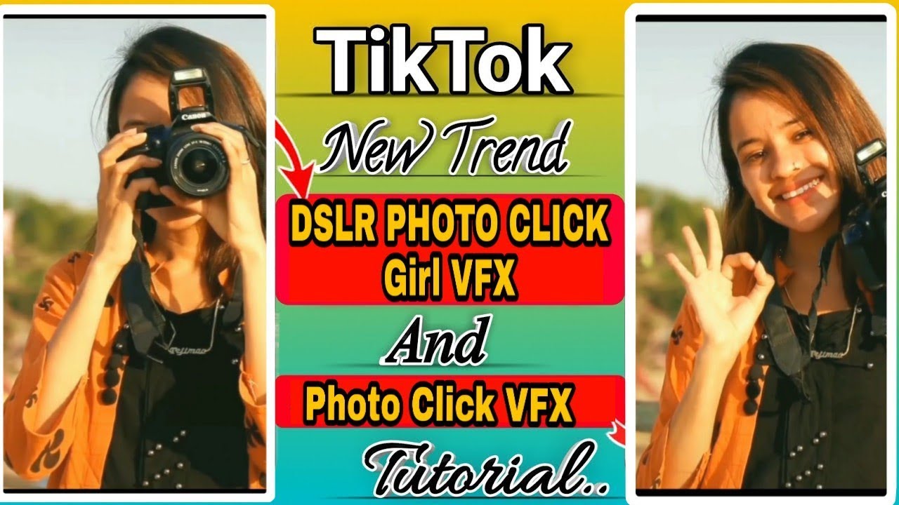DSLR PHOTO shut Girl VFX || viral girl photo click Tiktok video editing ...