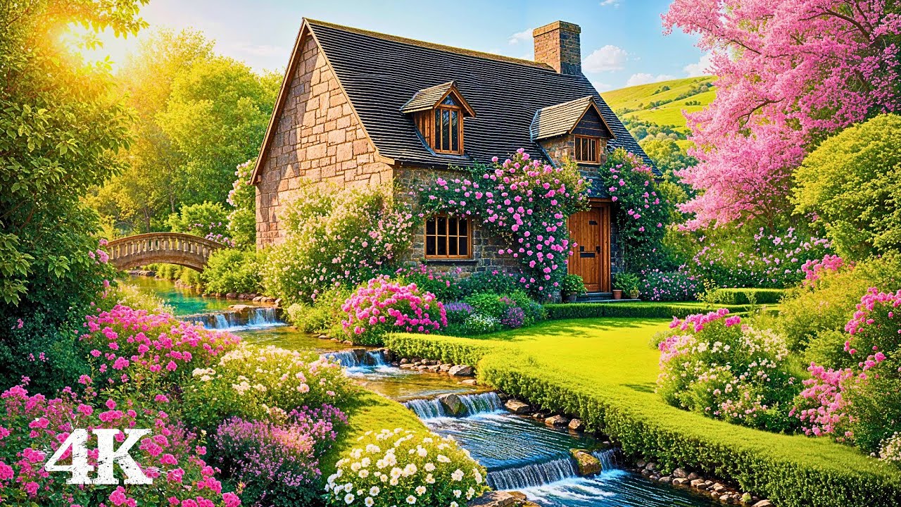 Cottage Garden Ambience | Easily Fall into Deep Sleep with Soothing ...