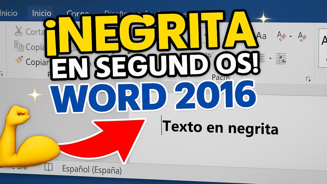 💪 WORD 2016: ¡PON LETRAS EN NEGRITA EN SEGUNDOS! 😱 - YouTube