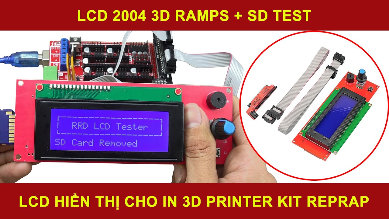 #185: LCD 2004 3D Ramps + SD Card Test - YouTube