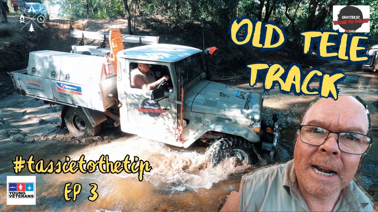 OLD TELE TRACK in a 45yr old Land Cruiser. Tassie to the Tip Ep3 - YouTube