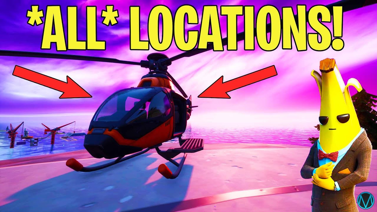 Fortnite HELICOPTER Locations Season 3 [FULL GUIDE] - YouTube