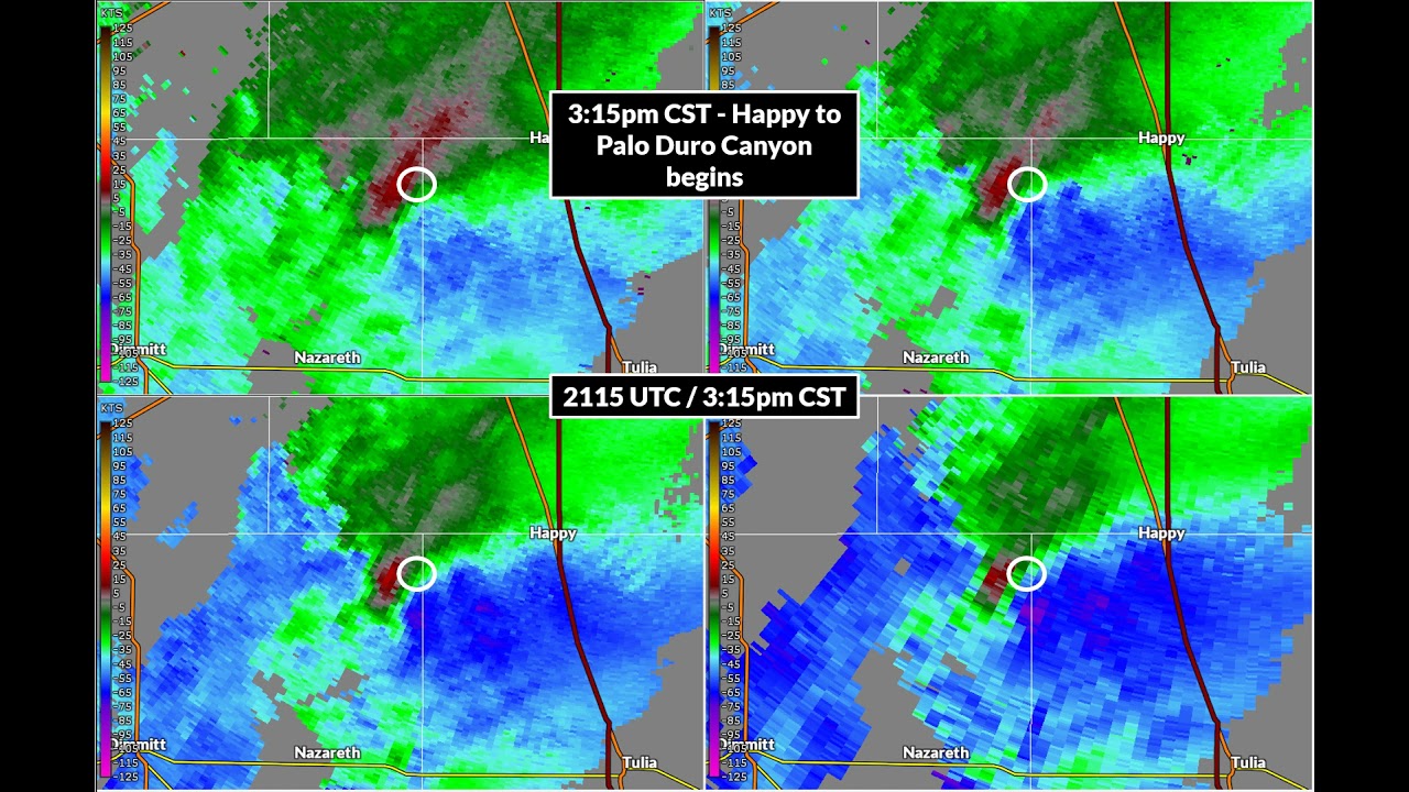 Radar Velocity Data from March 13th, 2021 Tornadoes - With Narration ...