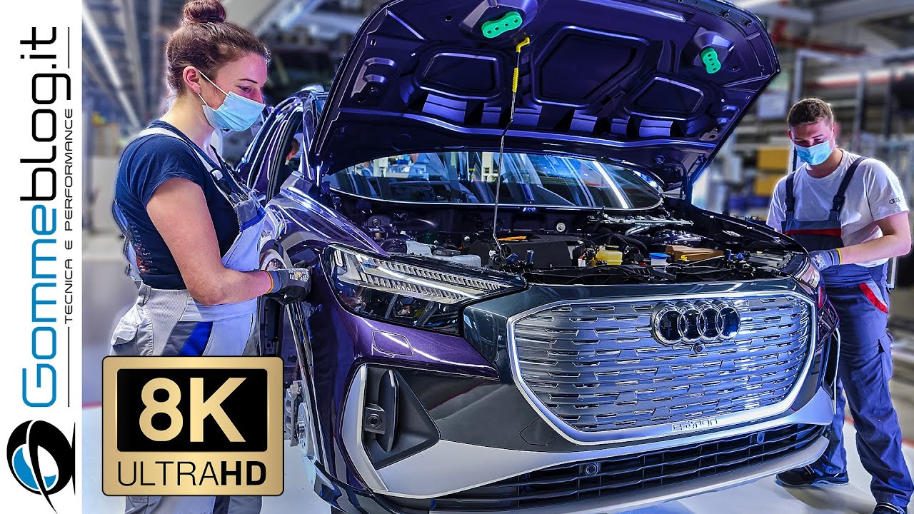 Audi Q4 e-tron ⚡️Production PROCESS in 8K ASMR Video - YouTube