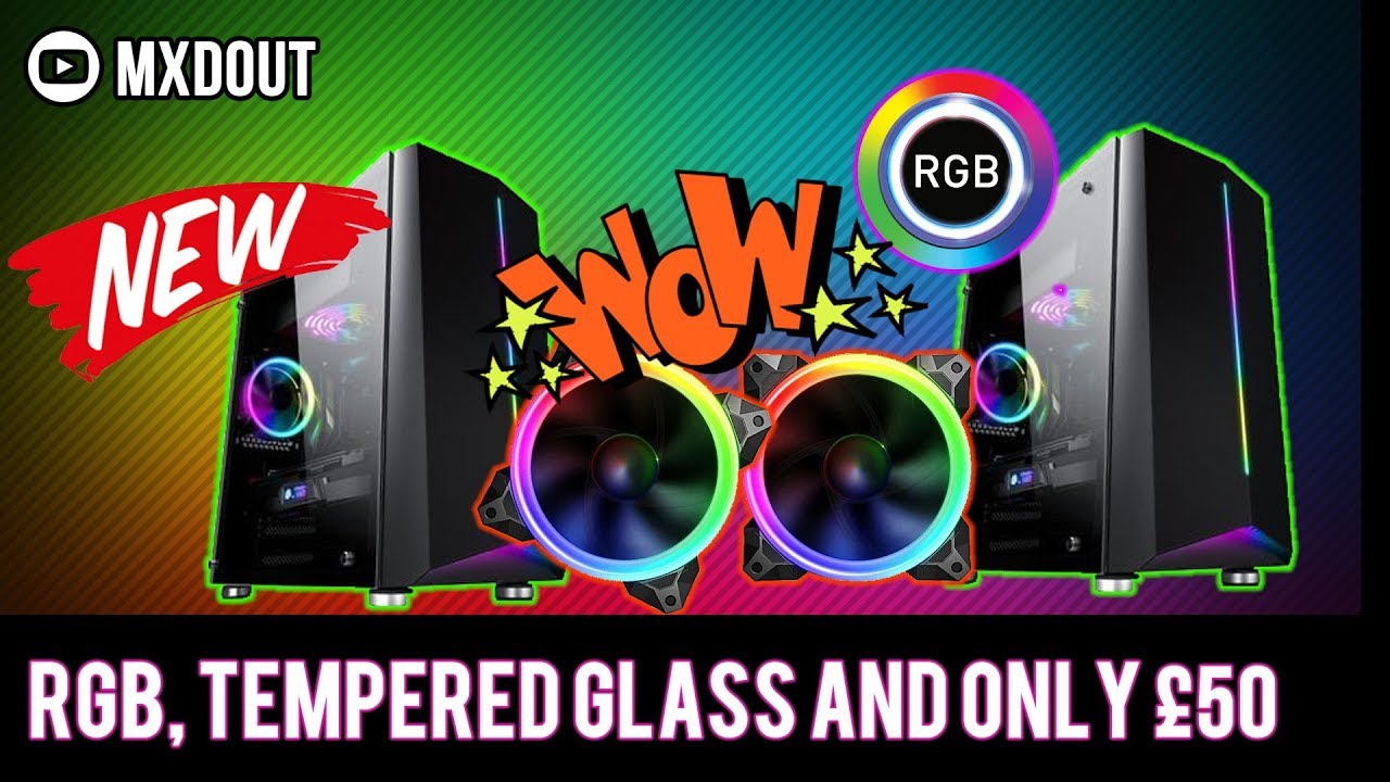 Sahara P10 Sync RGB Tempered Glass PC Case Under £50 WOW!! - YouTube