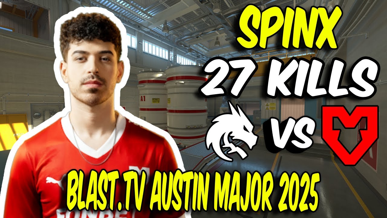 MOUZ Spinx (27/13) vs Spirit (Nuke) BLAST.tv Austin Major 2025 | CS2 ...