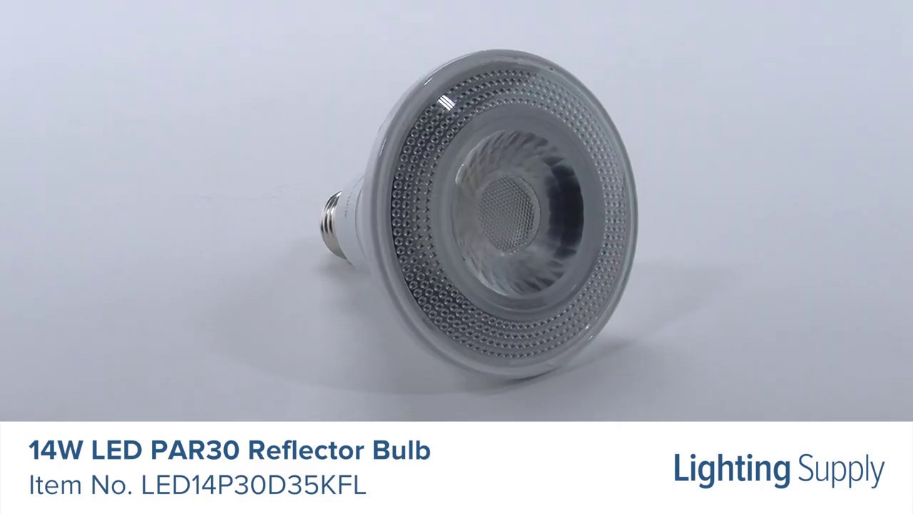 TCP 14W LED PAR30 Reflector Bulb (LED14P30D35KFL) - YouTube