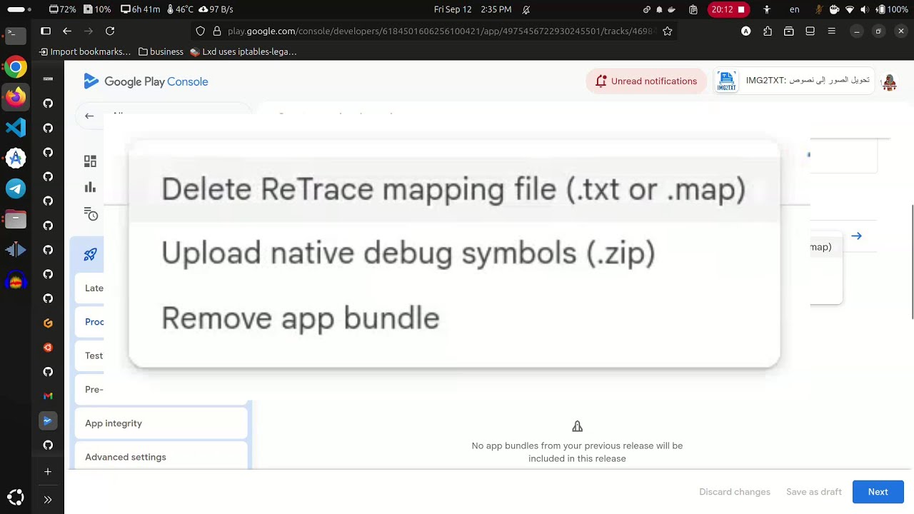 upload native debug symbols file to Google Play Publisher Console - YouTube