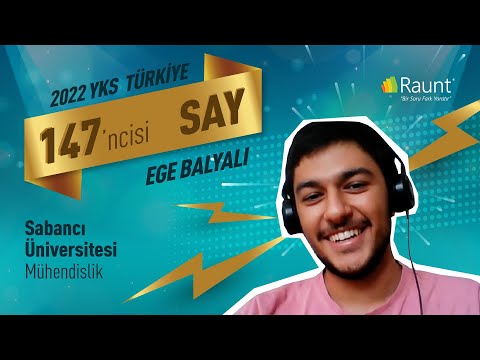 2022 YKS Türkiye 147'ncisi (SAY) Ege Balyalı Raunt’la Nasıl Derece Yaptığını Anlatıyor! 🤩🏅