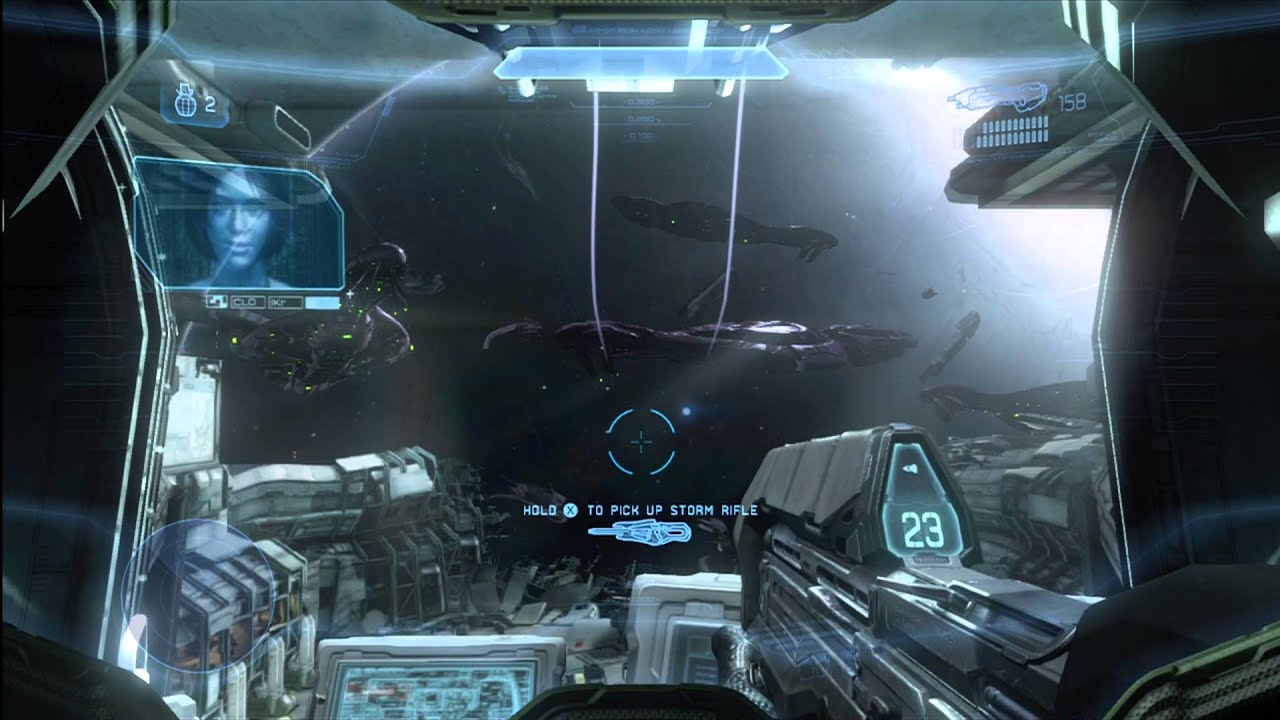 Halo 4 The Complete Campaign Walkthrough Mission 1 - Dawn - YouTube