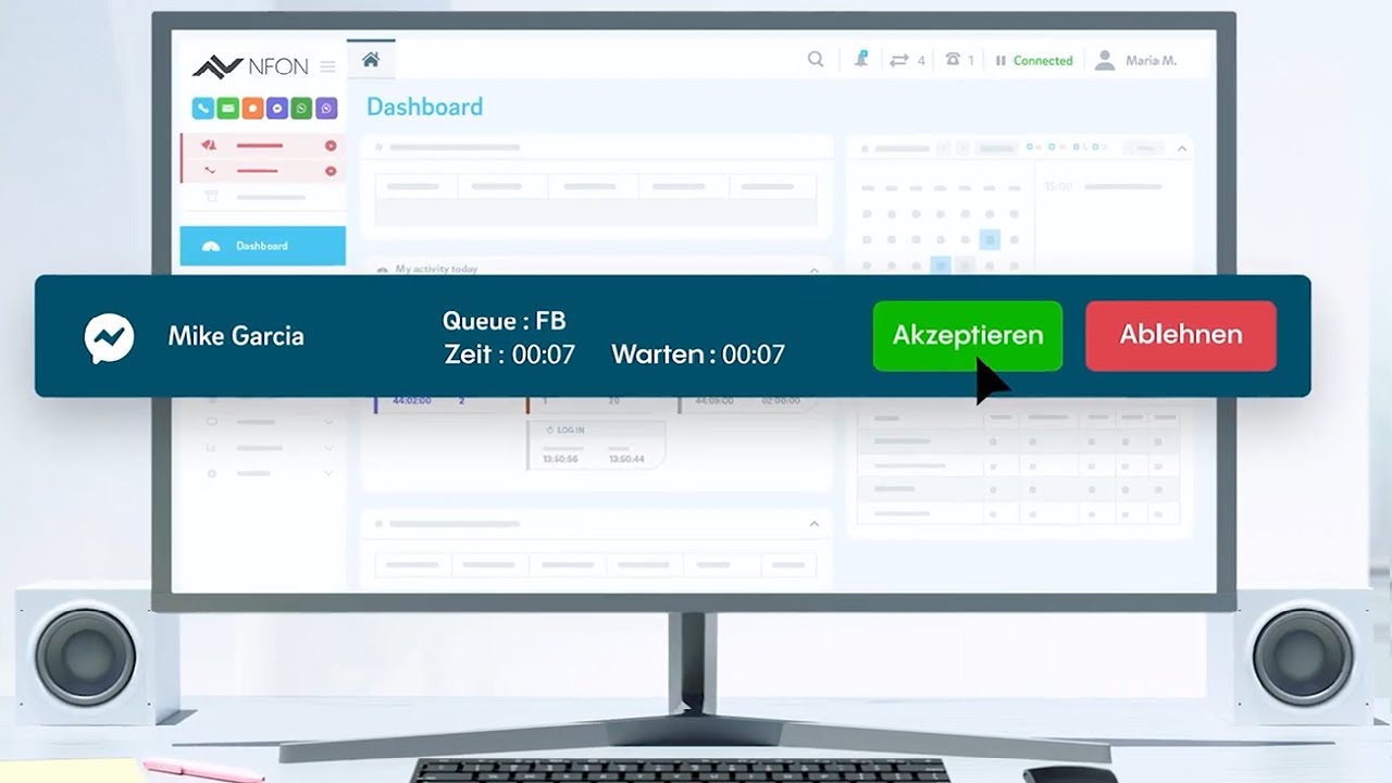NFON X Contact Center Hub - YouTube