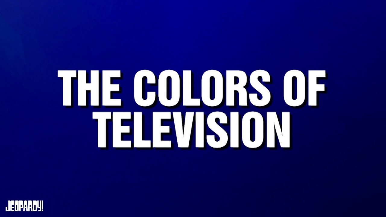 The Colors of Television | Jeopardy! Masters | JEOPARDY! - YouTube