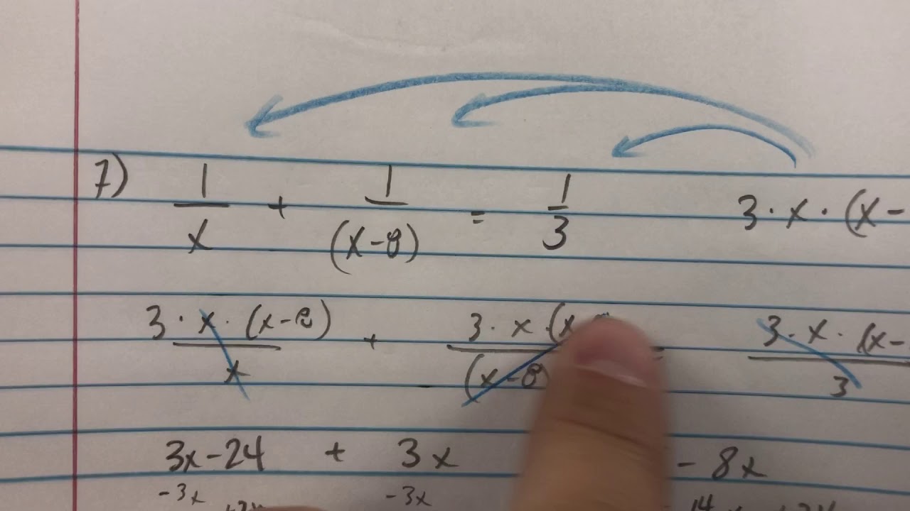 HA2T Unit 2 Solving Rational Equations 7 - YouTube