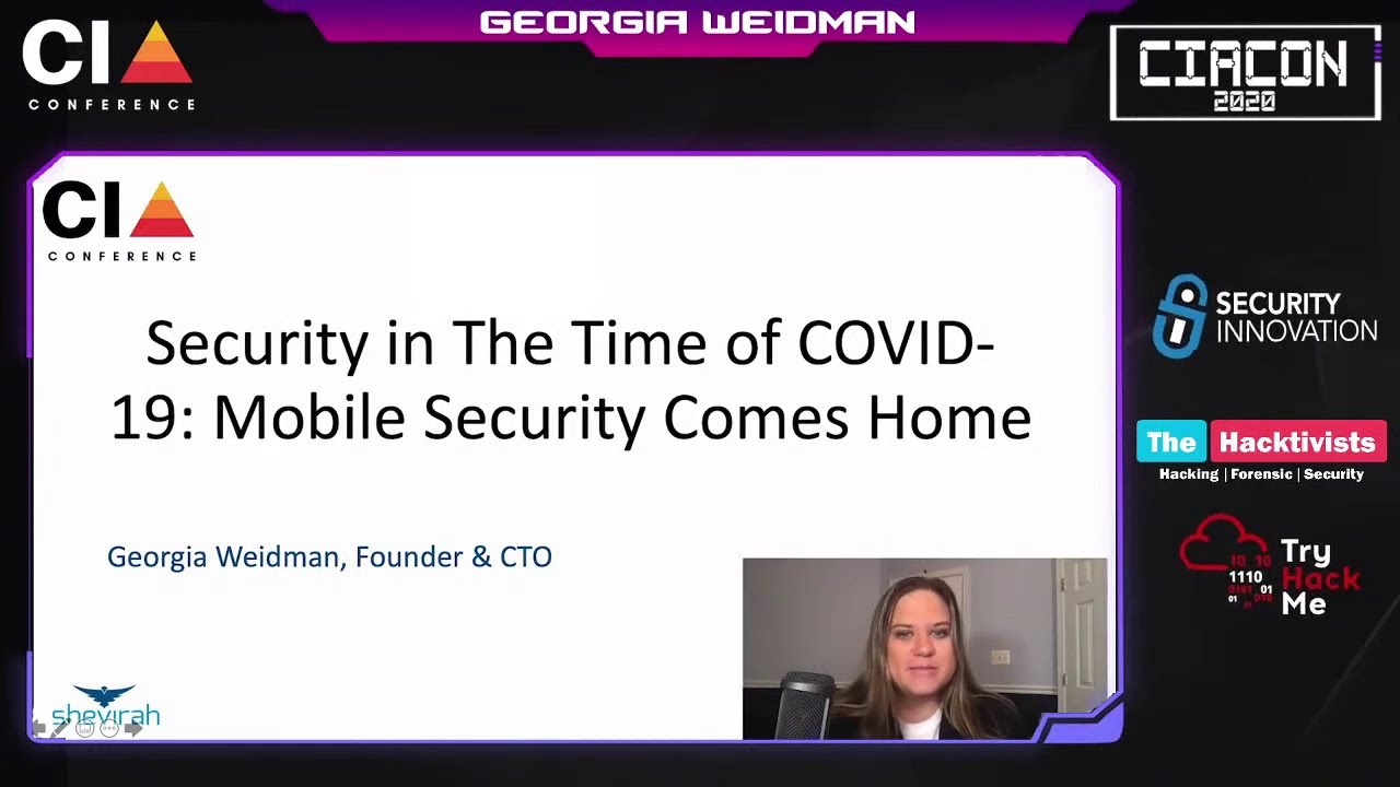 Security in The Time of COVID-19 - Georgia Weidman - YouTube