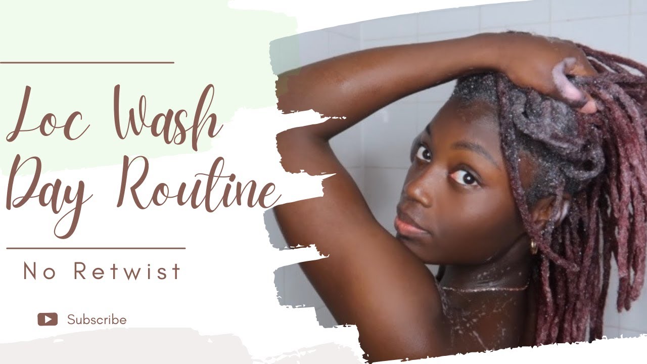 Loc Wash Day Routine 🌱l No retwist + Color care - YouTube