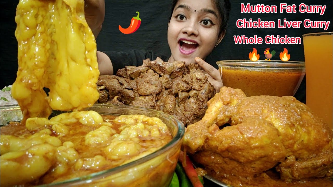 OILY🌶️ MUTTON FAT CURRY, WHOLE CHICKEN CURRY, CHICKEN LIVER CURRY WITH ...