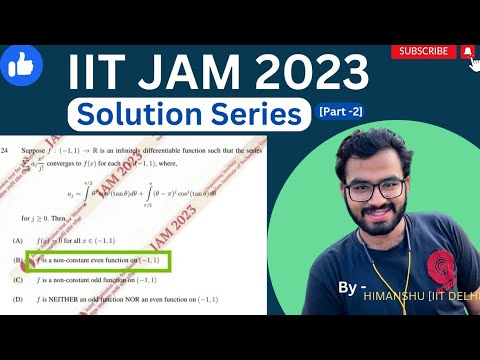 IIT JAM 2023 MATHEMATICS SOLUTION | INTEGRAL CALCULUS || PART-2 #iitjam2023 #iitjammathematics ...