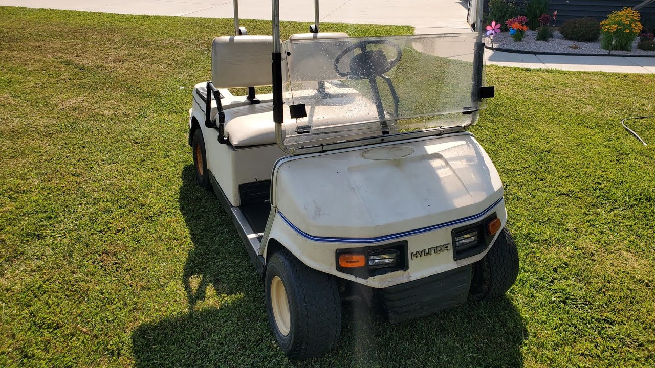 Hyundai Gas Golf cart Oil Change - YouTube