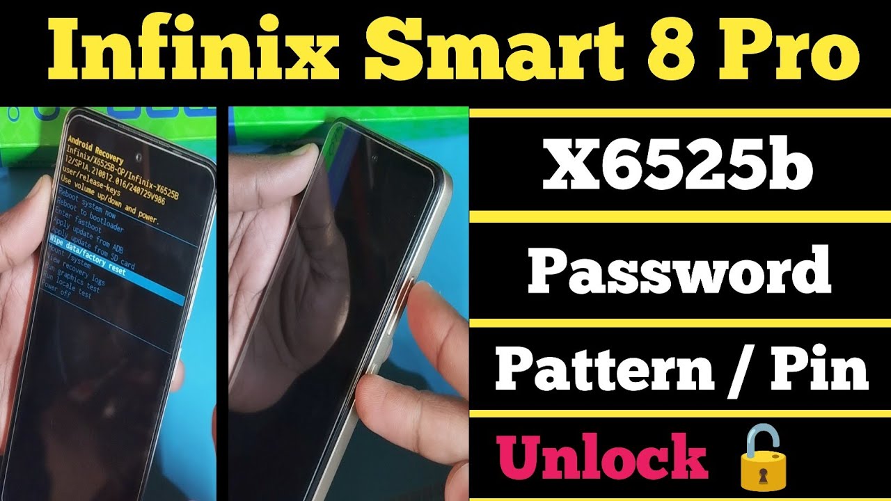 Infinix X6525b Hard Reset / How To Unlock Smart 8 Pro Password / # ...