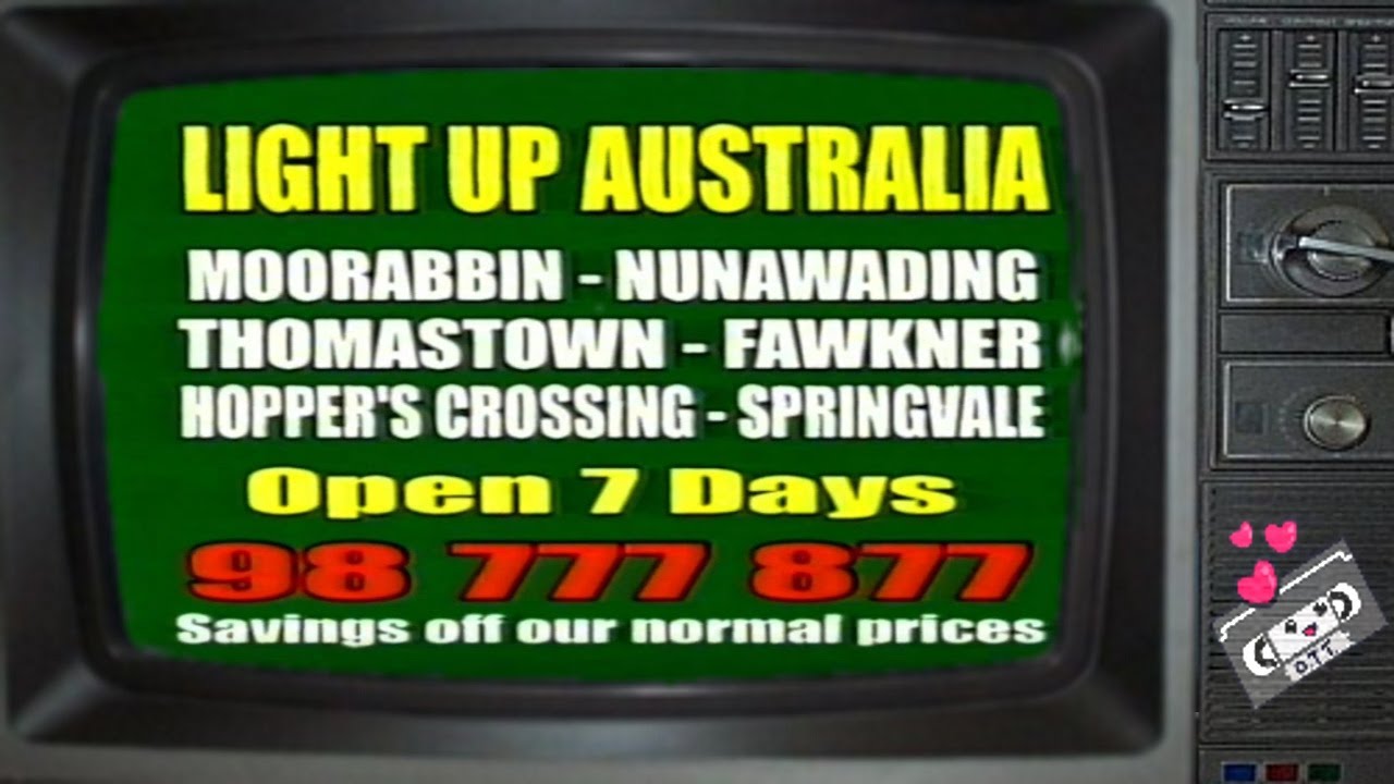Light Up Australia Hurry Commercial 2002 - YouTube