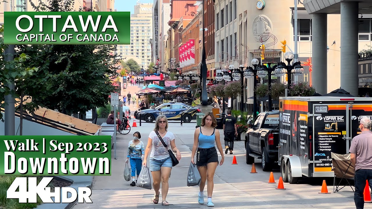 Ottawa Canada 🇨🇦 Walking Downtown & Parliament hill in 4K UHD (HDR ...