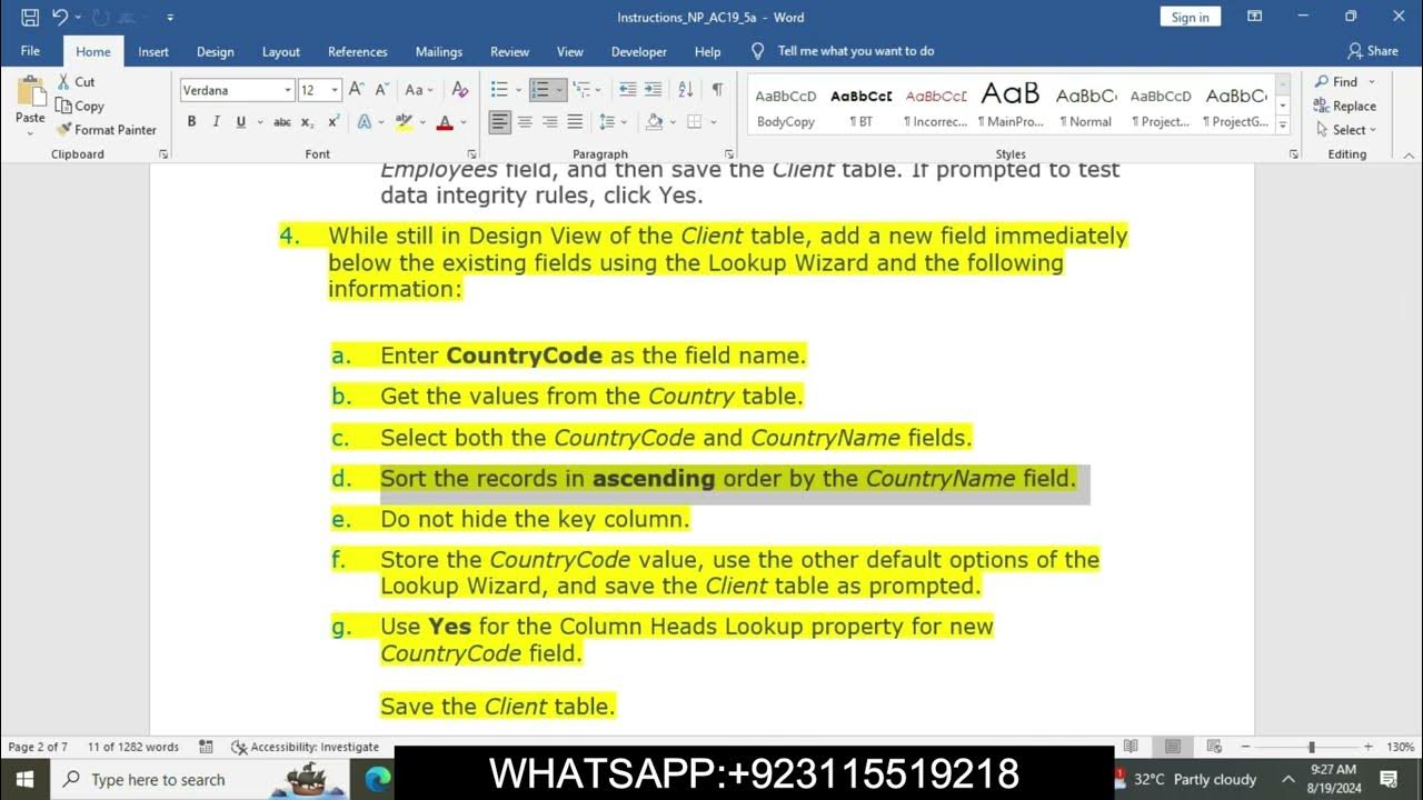 Access 2019 Module 5 SAM Project 1a | Global Human Resources ...