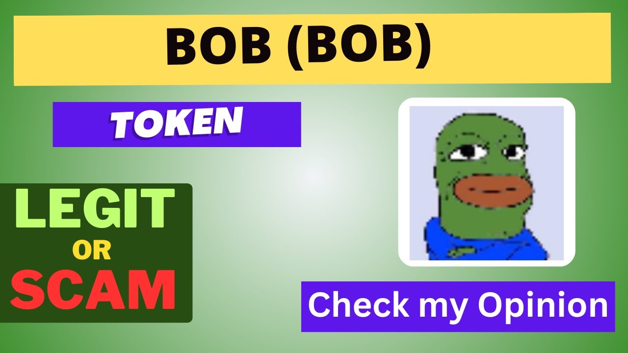 Is BOB (BOB) Token Legit or Scam ?? - YouTube