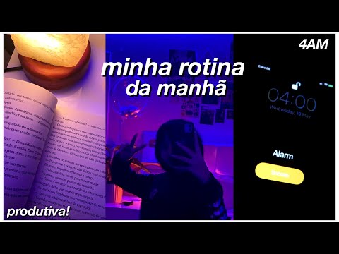 rotina da manhã produtiva (acordando às 4am)