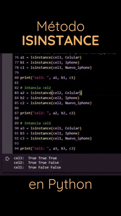 Método ISINSTANCE en Python #programacion #python #aprenderpython - YouTube