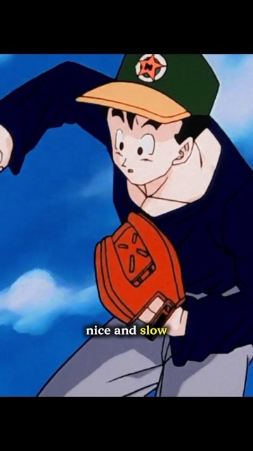 Gohan Plays Baseball...🤣 #dragonballz #gohan #animeseries #anime # ...
