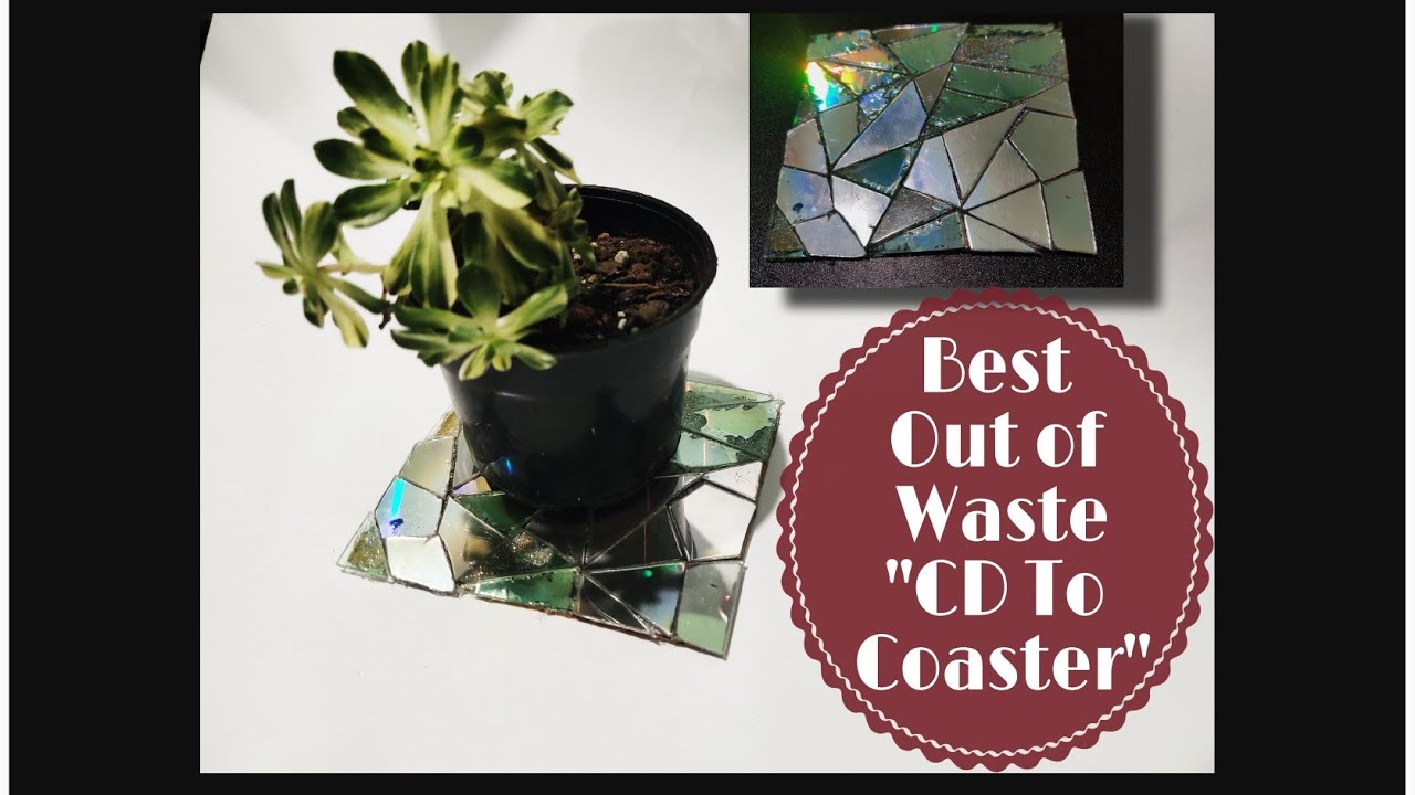 Best Out of Waste "CD To Coaster" @mixedmagiccreator - YouTube