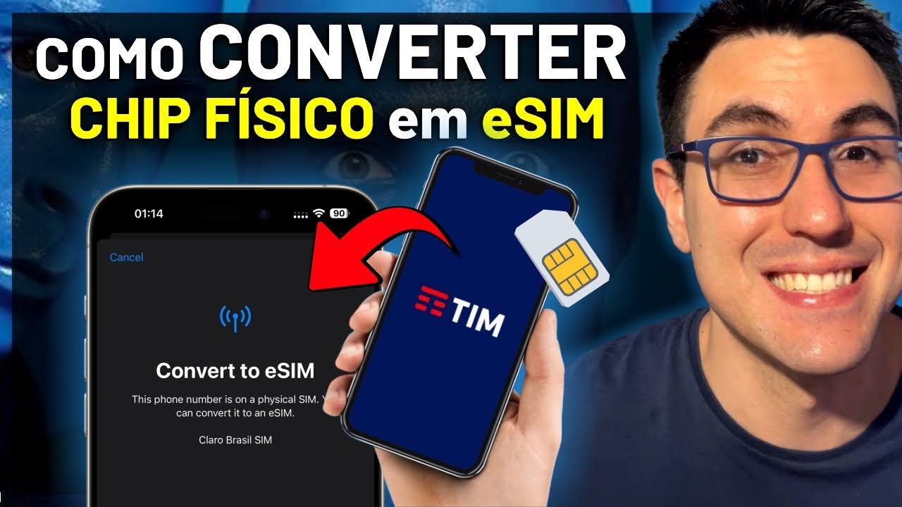 COMO CONVERTER CHIP FÍSICO da TIM para eSIM de FORMA FÁCIL! SEM IR À ...