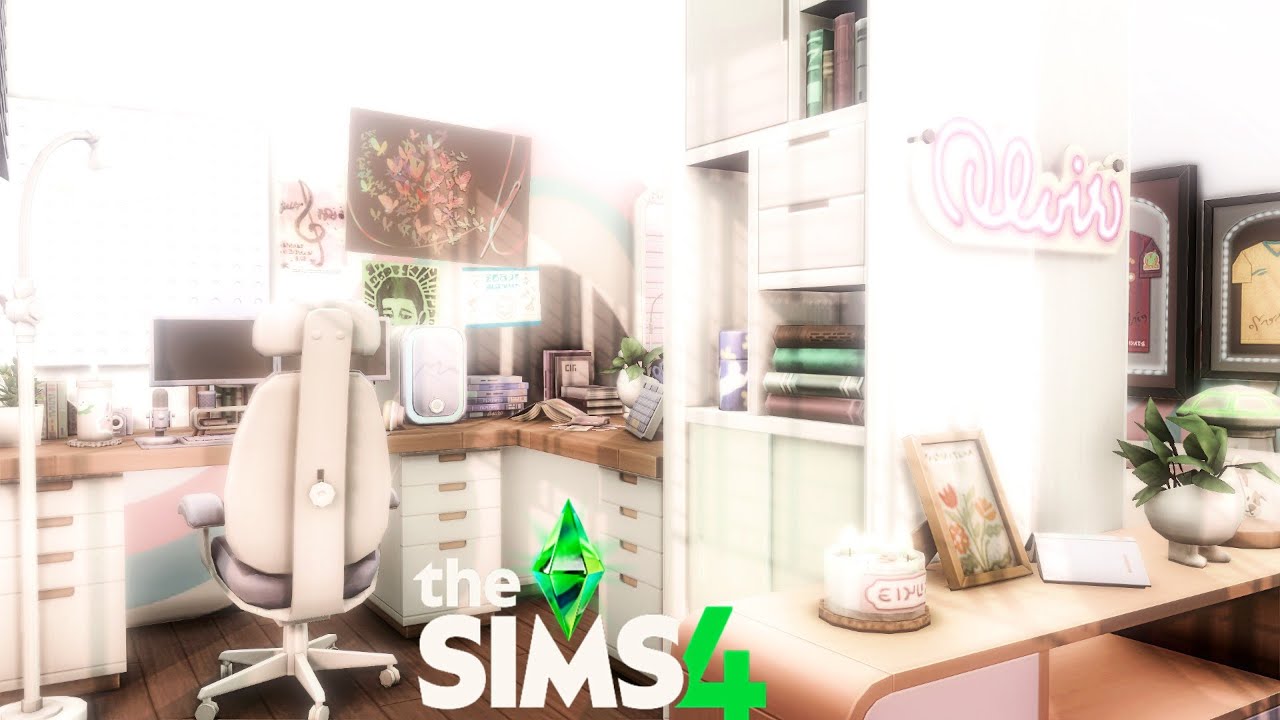 STUDENT APARTMENT (Comfy Gamer kit) - The Sims 4 // NO CC SPEED BUILD ...