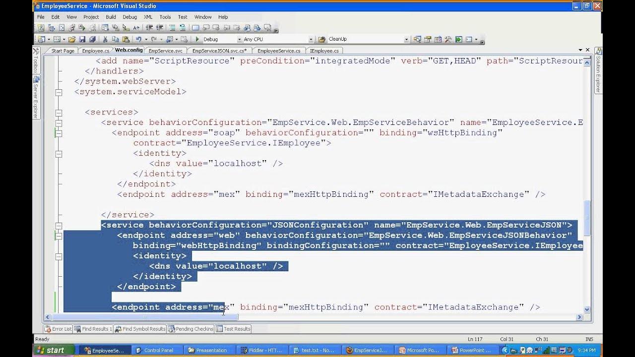 How to create simple REST Based WCF Service with JSON format - YouTube