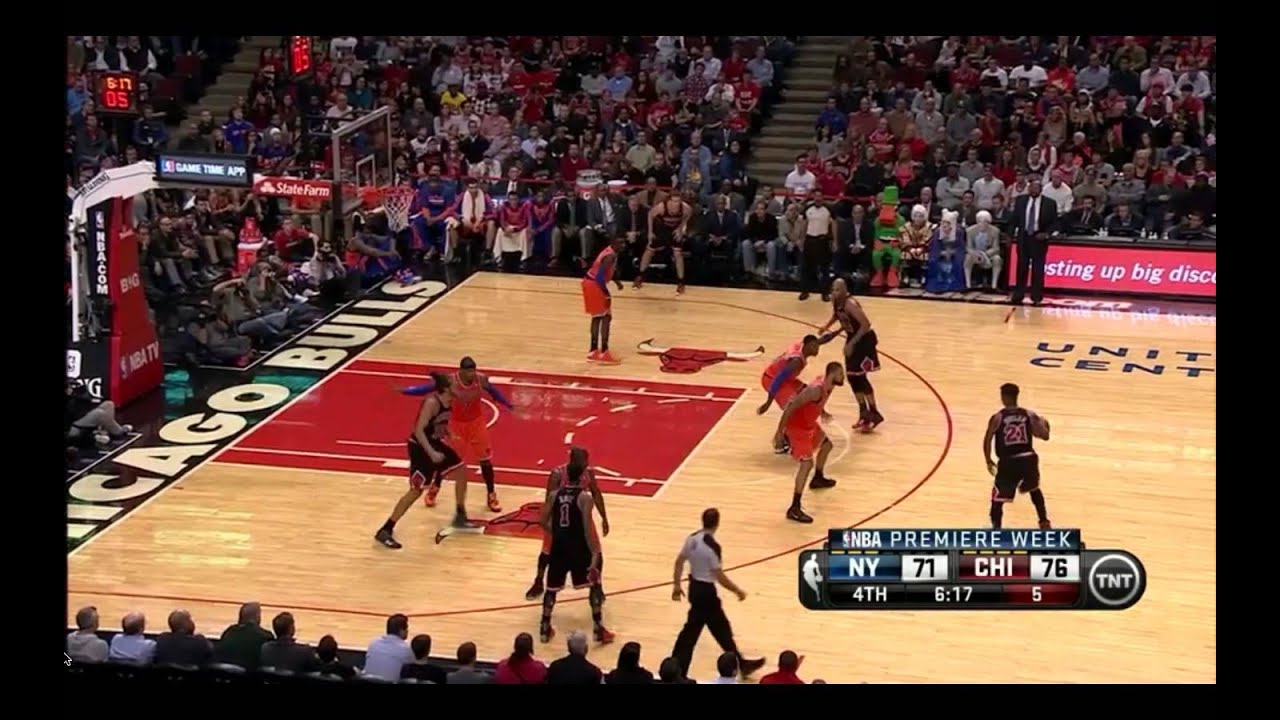 Bulls 24 second violation vs Knicks - YouTube