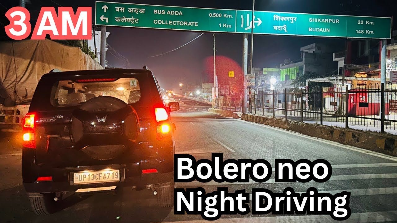 Mahindra Bolero Neo Driving At Latenight | New Bolero neo Car 2024 ...