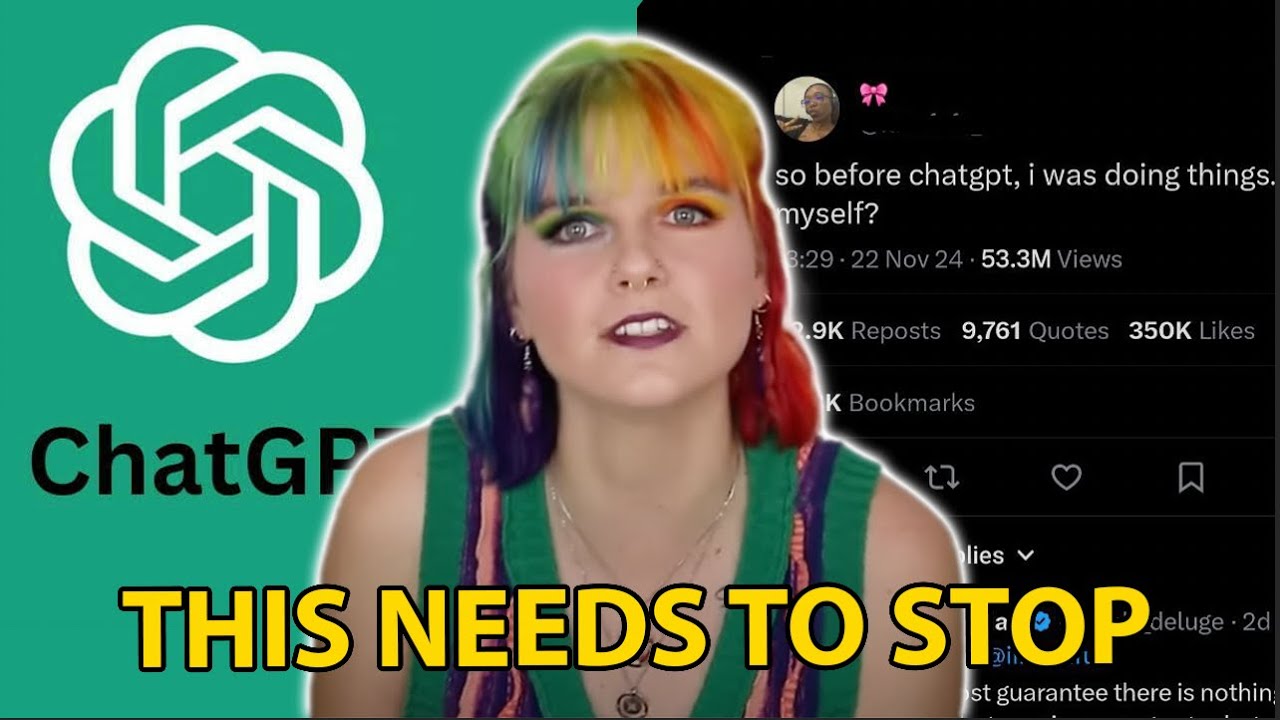 "i can't live without chatGPT" - YouTube