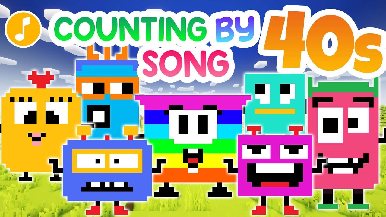 Counting by 40s Song | Minecraft Numberblocks Counting Songs | Skip ...