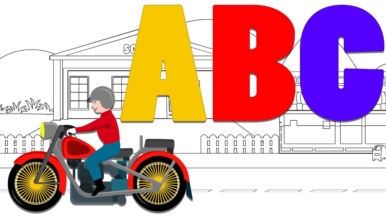 Kids Bike | Learn ABC | Alphabets for Kids | ABC Song for Kids & Babies ...