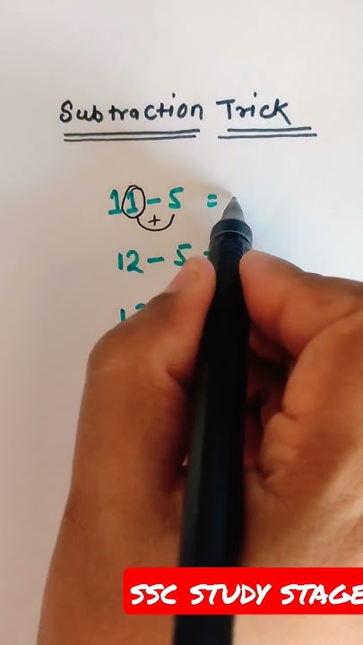 Subtraction Trick Subtraction Viral Shorts Shortsfeed Mathtricks Ssc Youtube